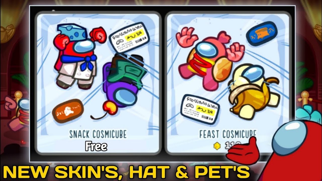 Among us Opening new Cosmicube- skins,visor,pet,s,hat,s & nameplate ...