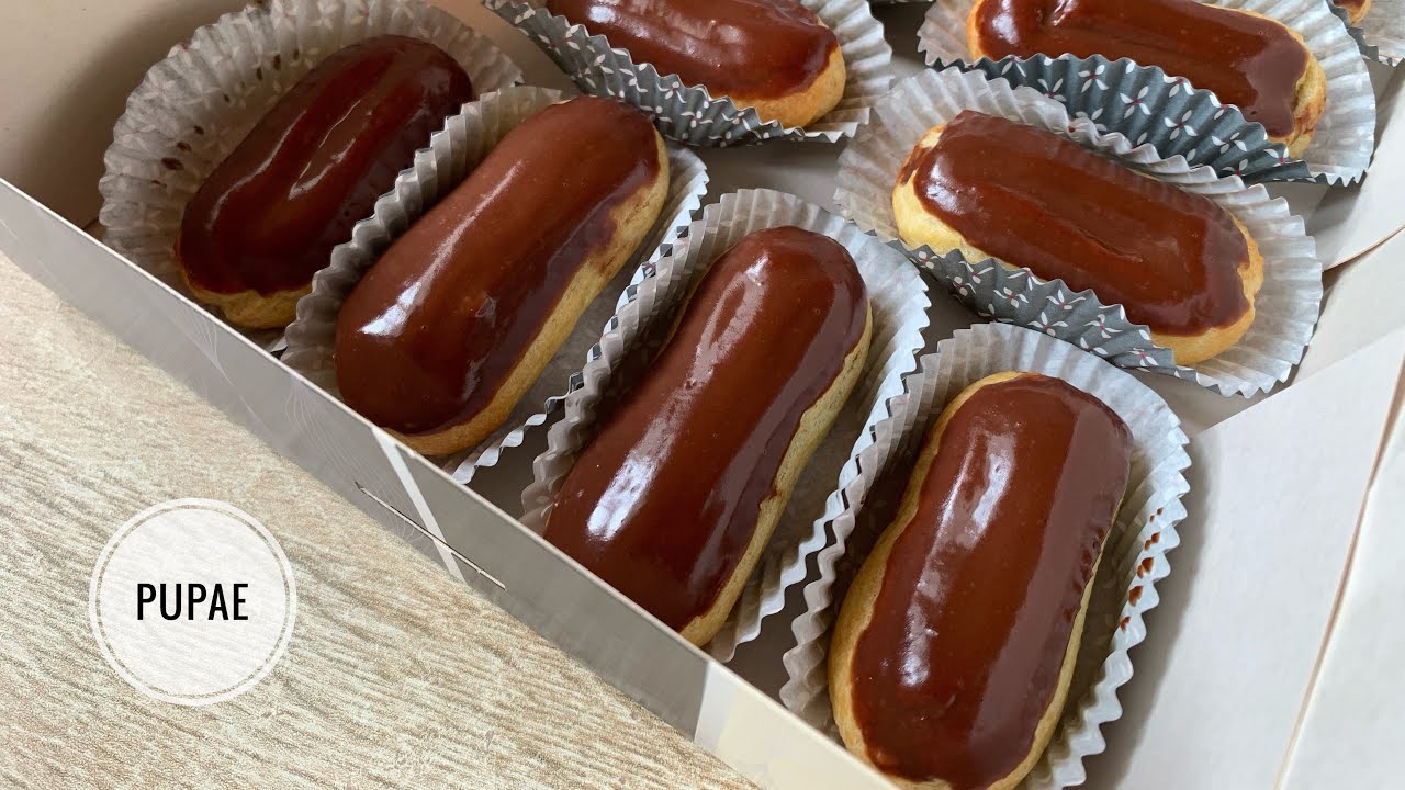 Mini Eclair Chocolate มินิเอแคลร์ ช็อกโกแลตครีม เมนูโปรดของเด็กๆ และทำ ...