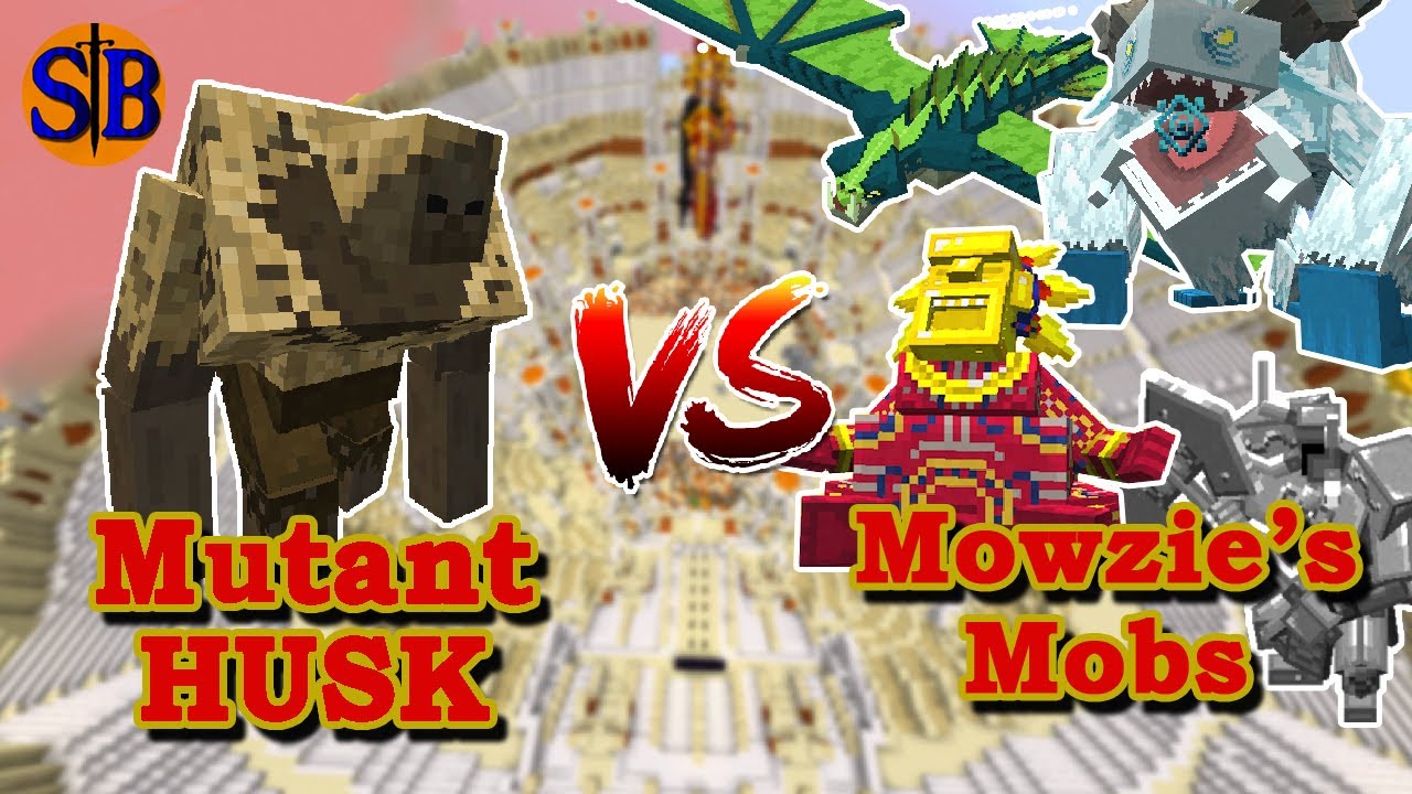 Mutant Husk (Mutant More) vs Mowzie's mobs | Minecraft Mob Battle - YouTube