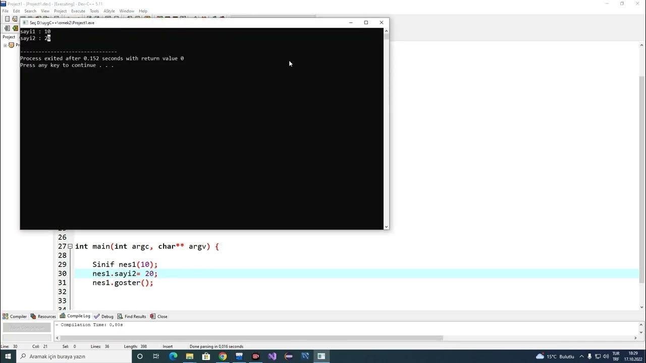 2- C++ Programlama- Sınıf-Nesne-Erişim Belirleyiciler - YouTube