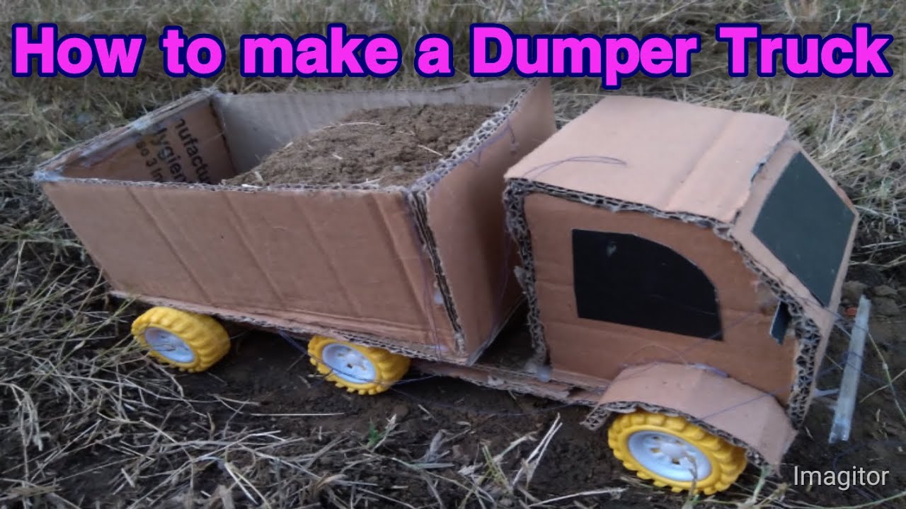 How to make a dumper truck with card board|amazing truck toys|dupm ...