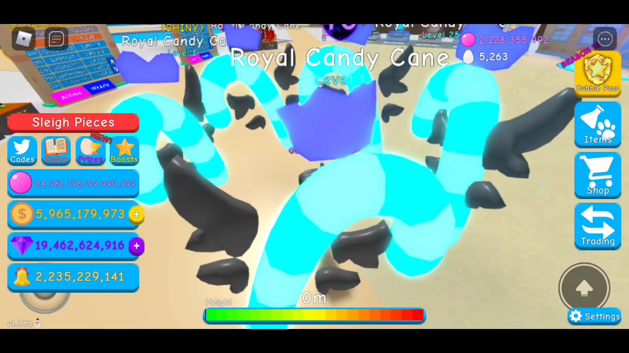 trading only shiny and mythic royal candy canes in bgs - YouTube