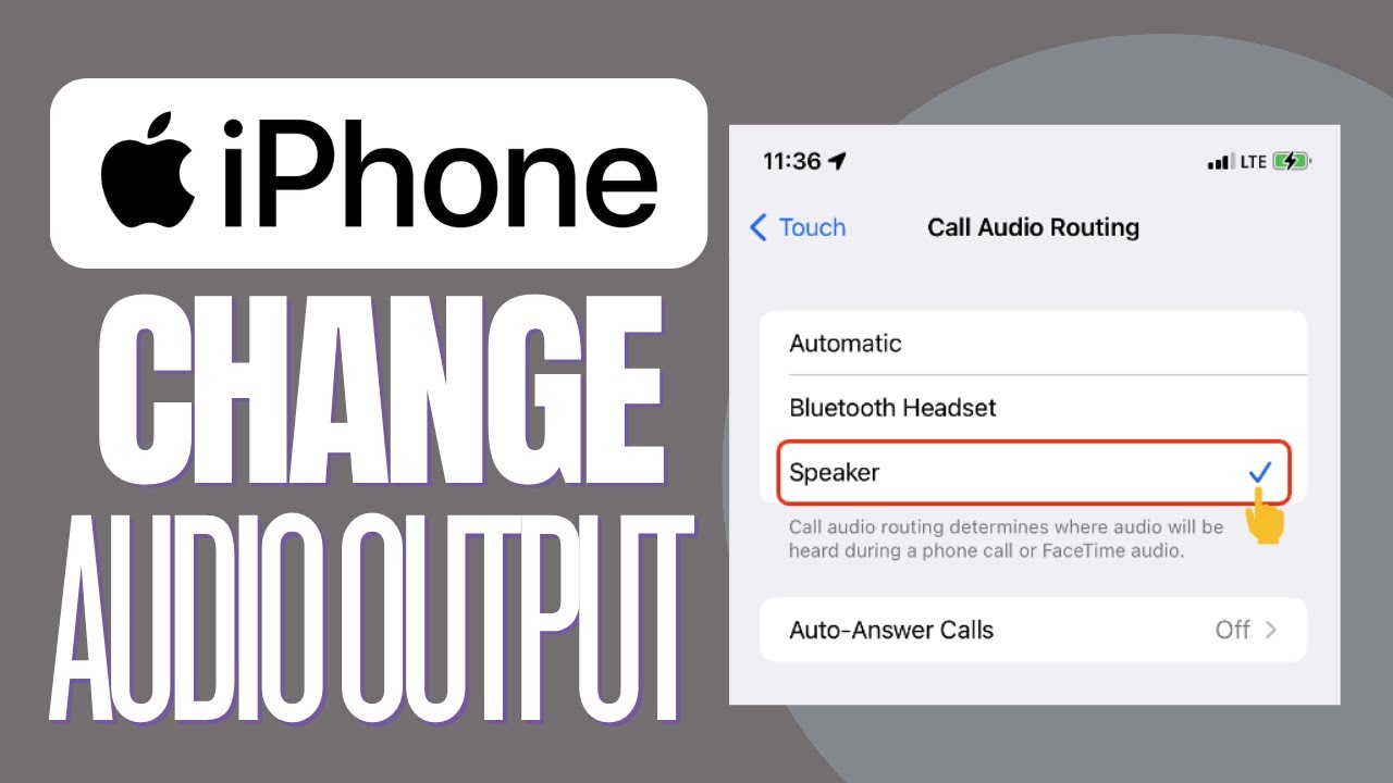 How To Change iPhone Audio Output - YouTube