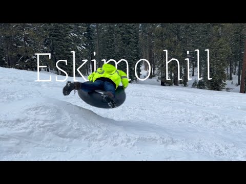 Eskimo hill sledding - YouTube