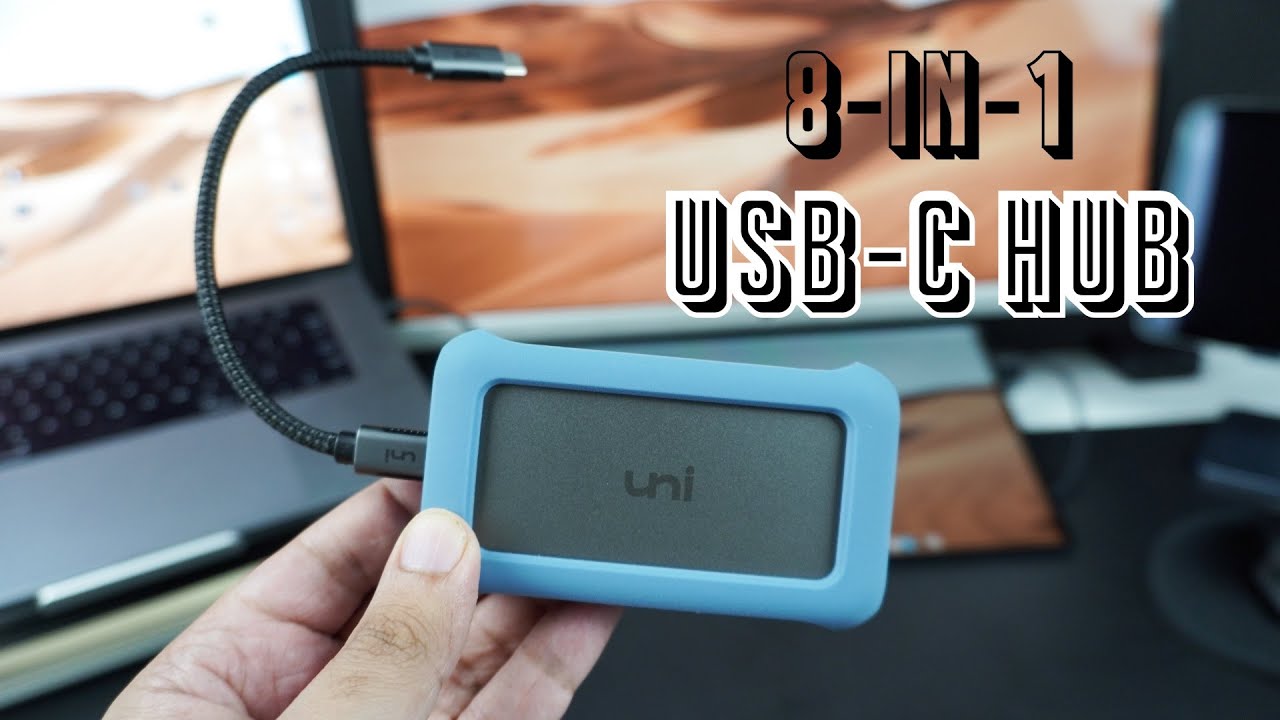This USB-C Hub Adds 8 Ports To Your MacBook And iPad #uniaccessories - YouTube