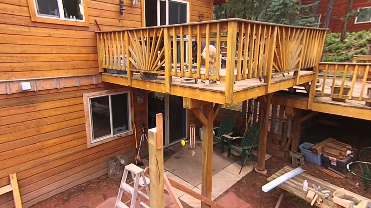 Pre-Deck Aerial of Back Yard Remodel - YouTube