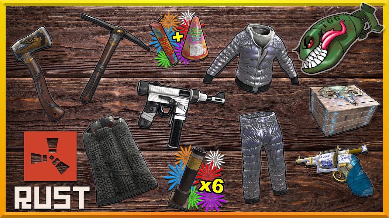 Rust Skins | Fireworks Packs, No Mercy SMG, Porcelain Revolver, Winter ...