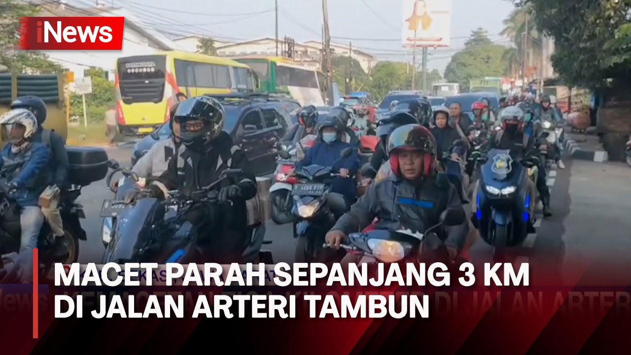 Arus Mudik Bekasi, Macet 3 KM di Jalan Arteri Tambun - YouTube
