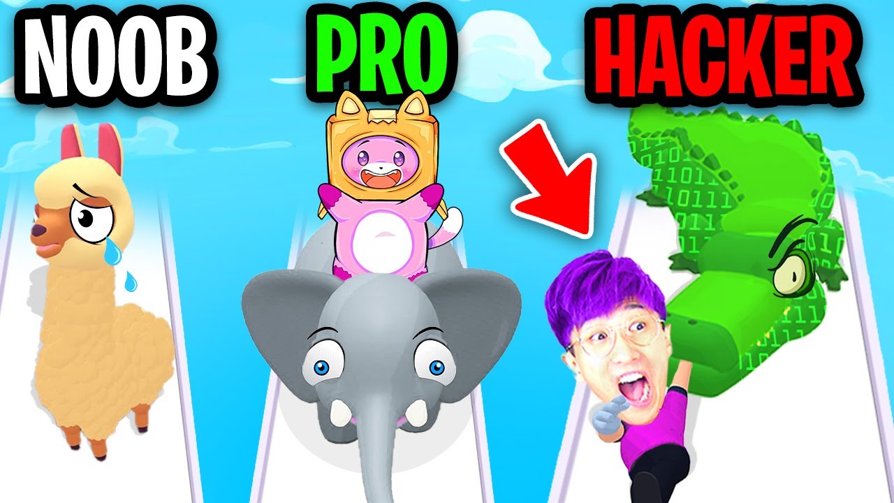 NOOB vs PRO vs HACKER In ZOO - HAPPY ANIMALS!? (ALL LEVELS!) - YouTube
