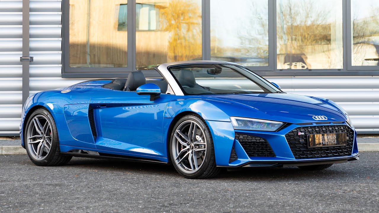 2022 Audi R8 Performance Spyder RWD - Ara Blue - Walkaround (4K) - YouTube