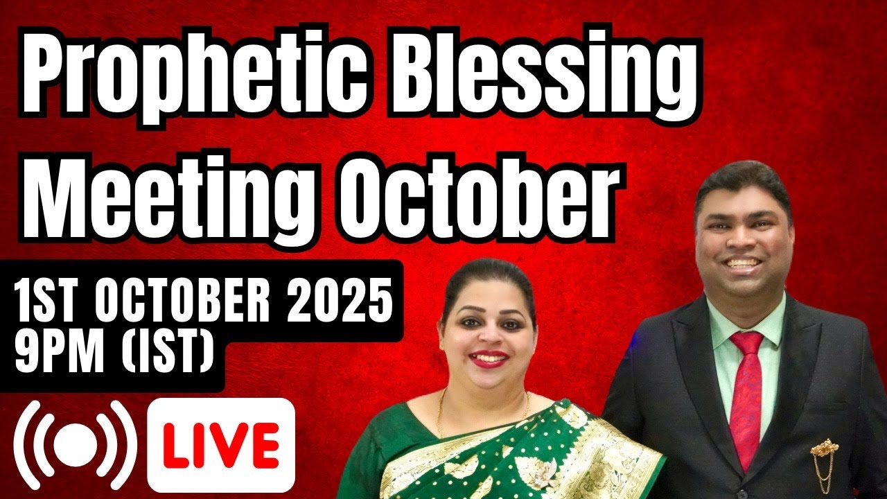 🔴LIVE Prophetic Blessing Meeting | 1st October 2025 - With Prophet ...