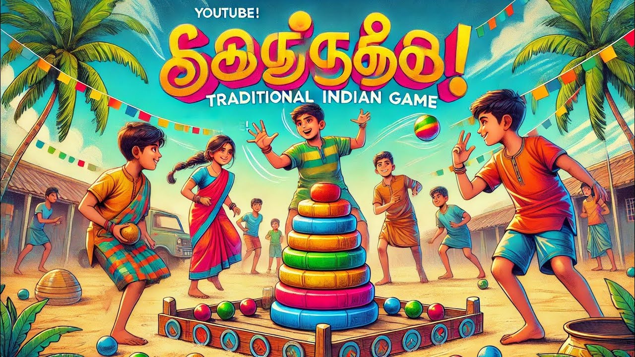 Traditional 7 கல் 🎯 | Indian Lagori Game ⚡ | Village Nostalgia 🌾 # ...