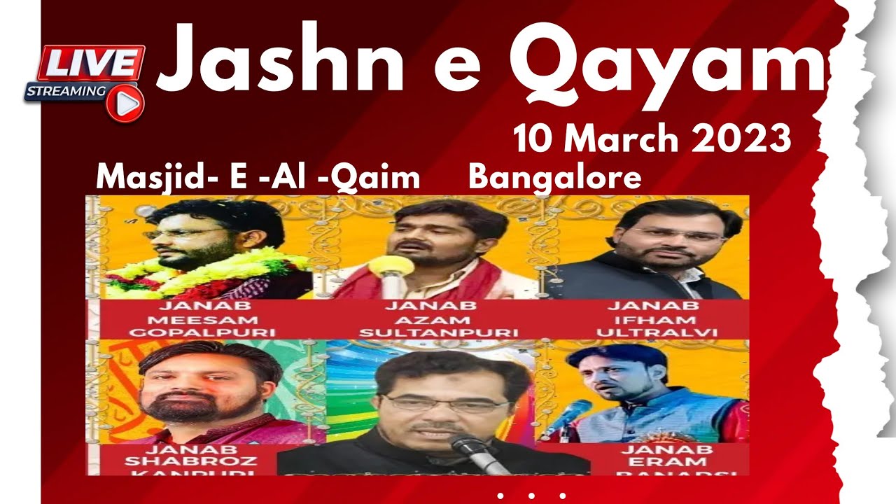JASHN E QAYAM - LIVE FROM MASJID E AL - QAIM , ANEPALAYA BANGALORE ...