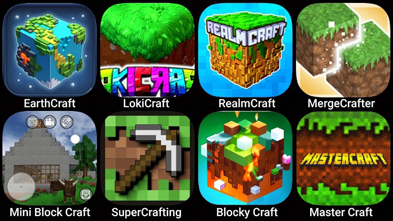 Earth Craft, Lokicraftt, RealmCraft, MergeCrafter, Mini Block Craft ...