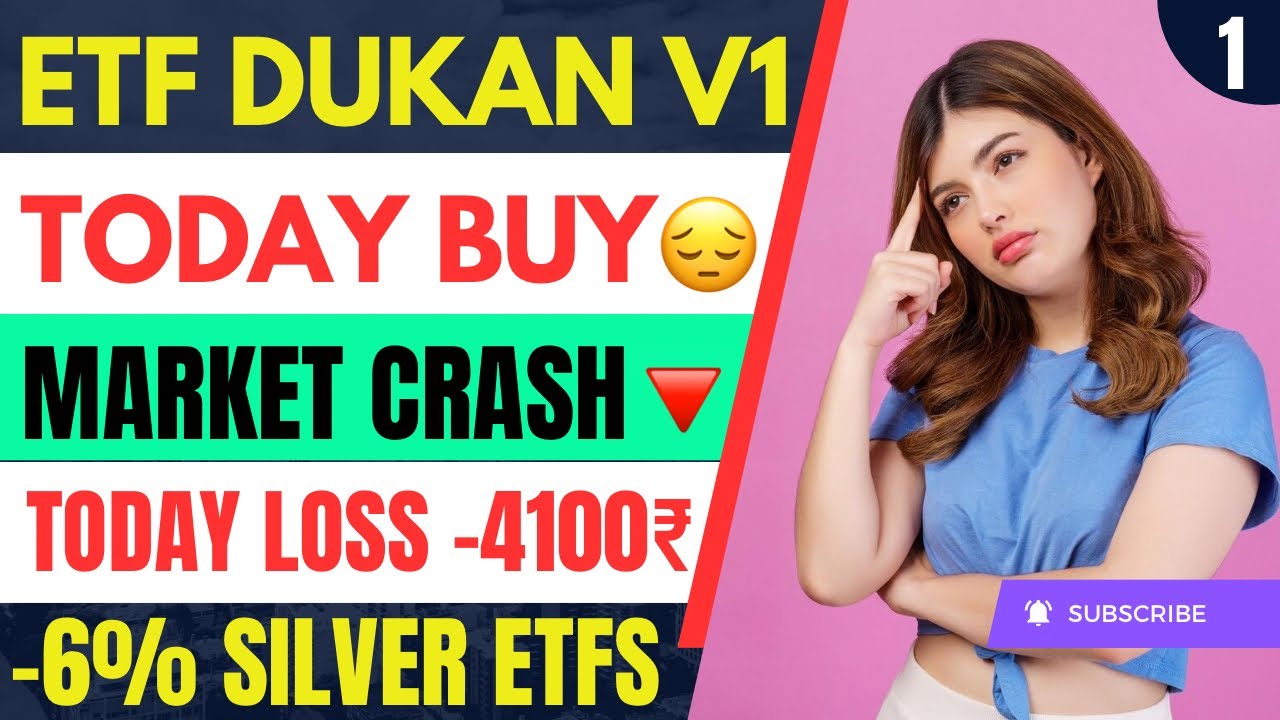 Etf ki Dukan v1 Today Update Today Buy 😔 Market🔻 Today Loss -4100₹ Etf Shop 2 swing Trading ...