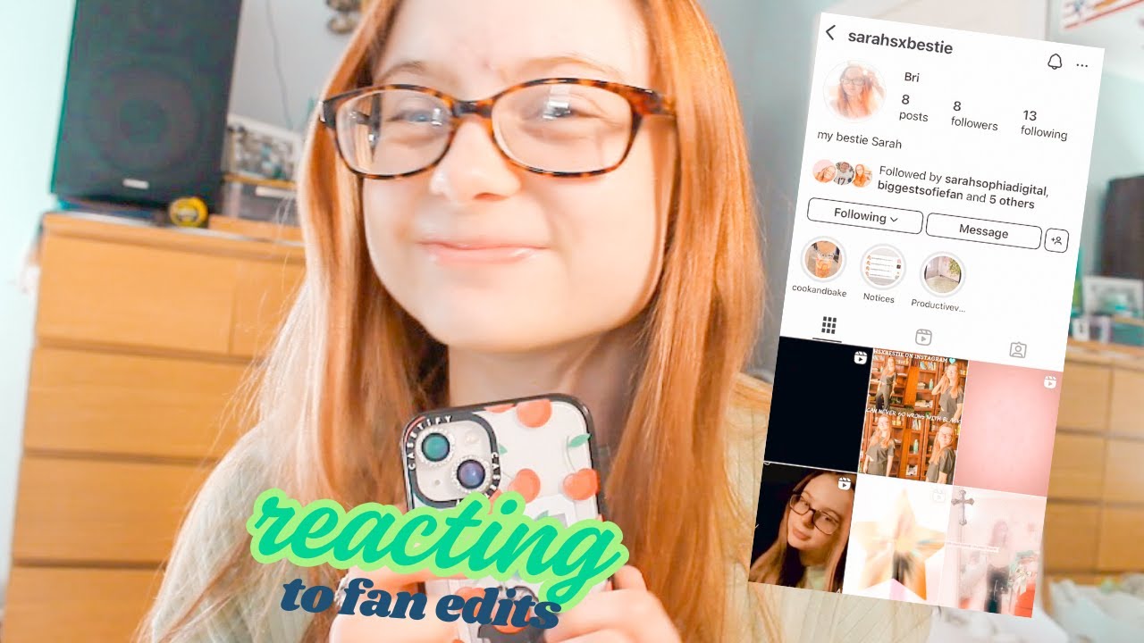 Reacting to fan edits| Sarah Hearts - YouTube