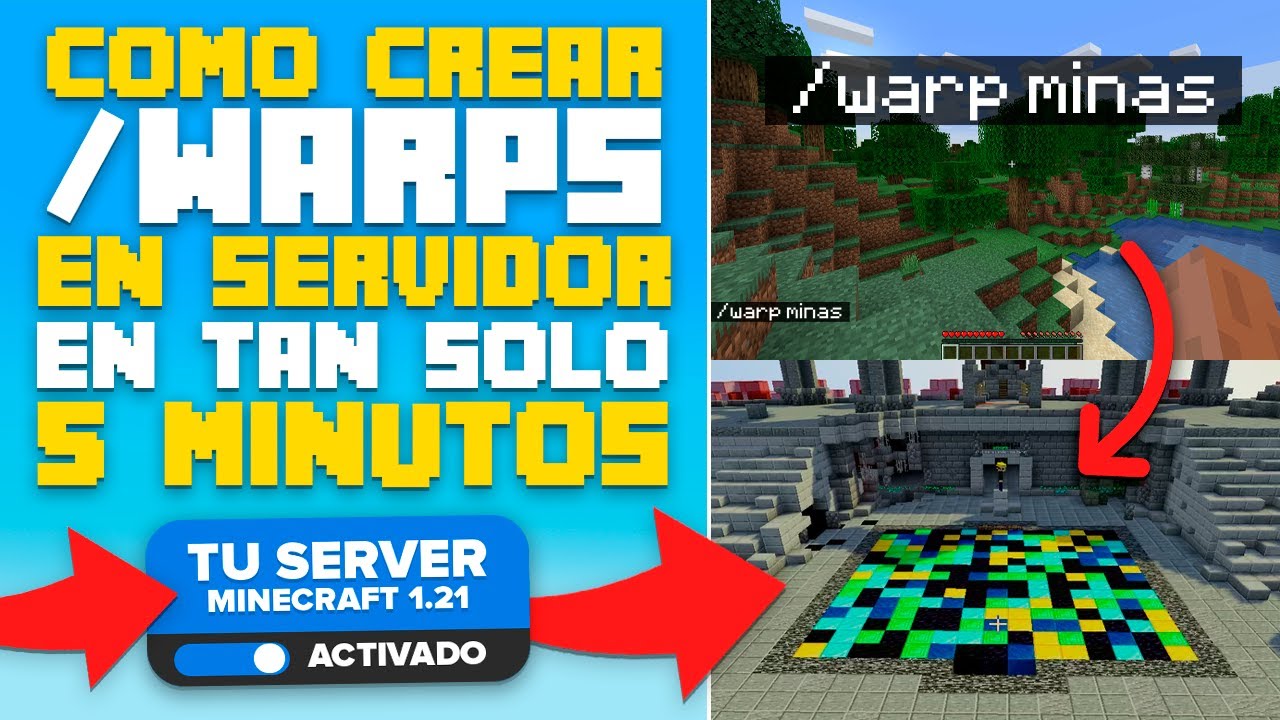 Cómo Crear Warps En Tu Servidor De Minecraft De Manera Fácil Y Rápida - YouTube
