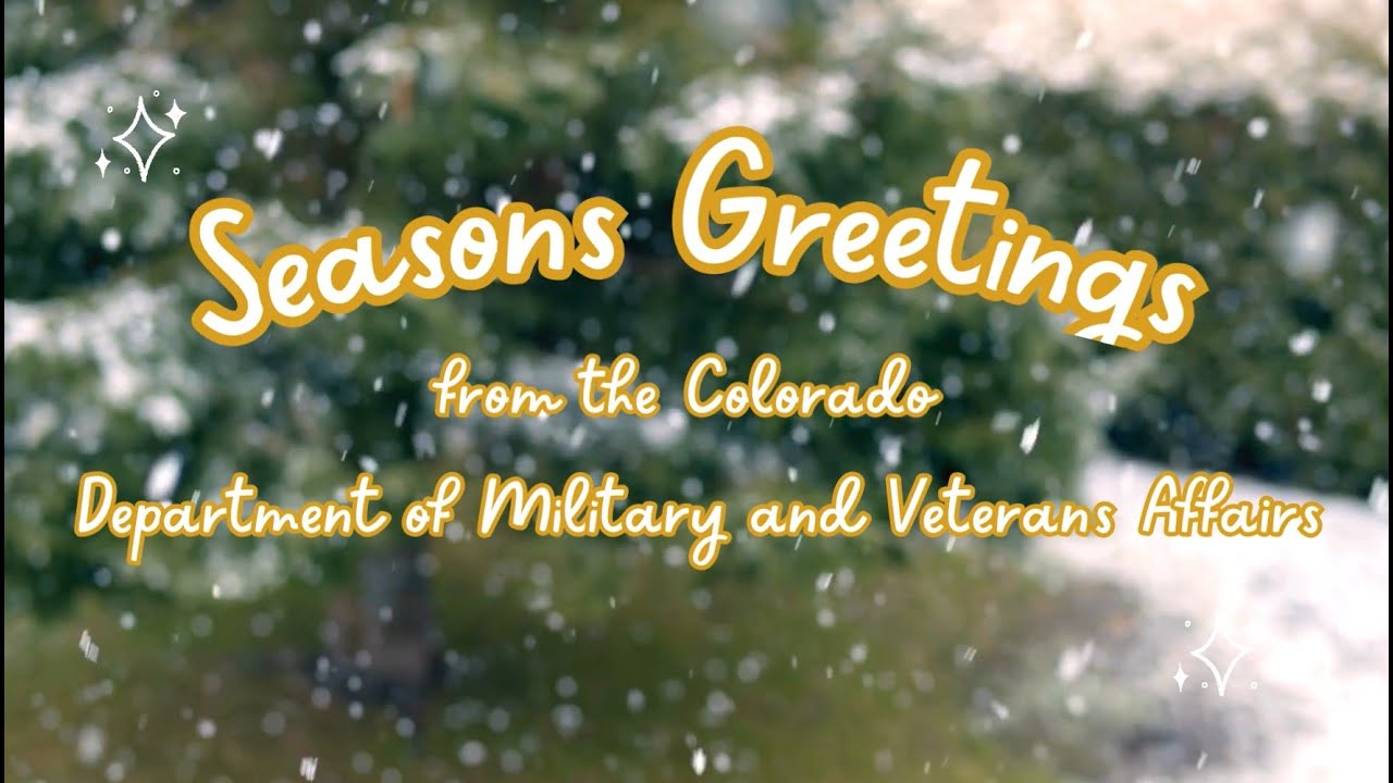 Colorado DMVA Holiday Message 2023 - YouTube