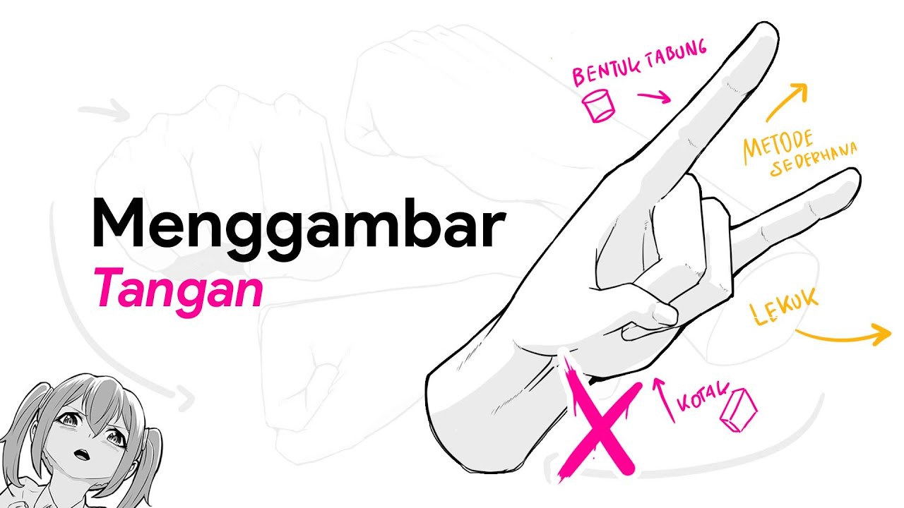 Cara Belajar Menggambar Tangan | Tutorial Menggambar Anime / Manga ...