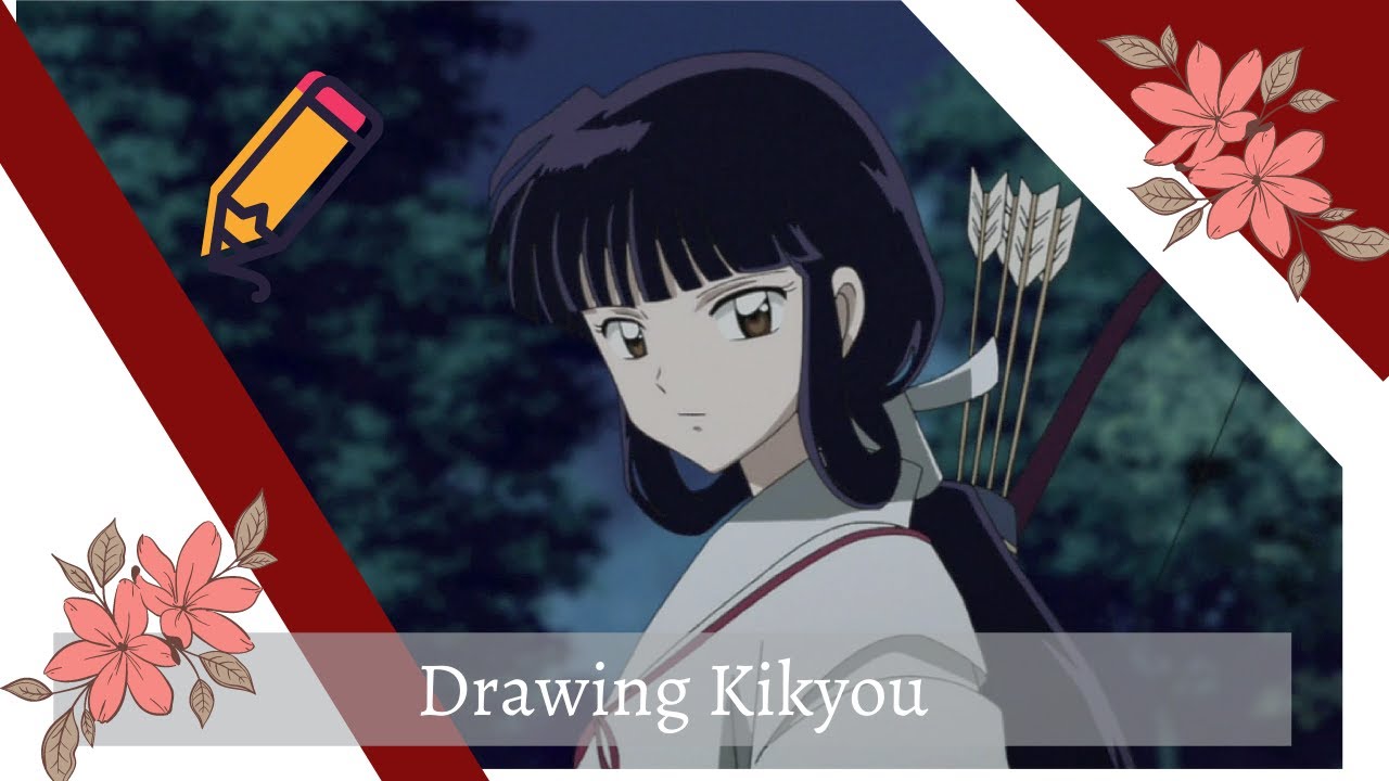 Let's Draw Kikyou From Inuyasha - YouTube