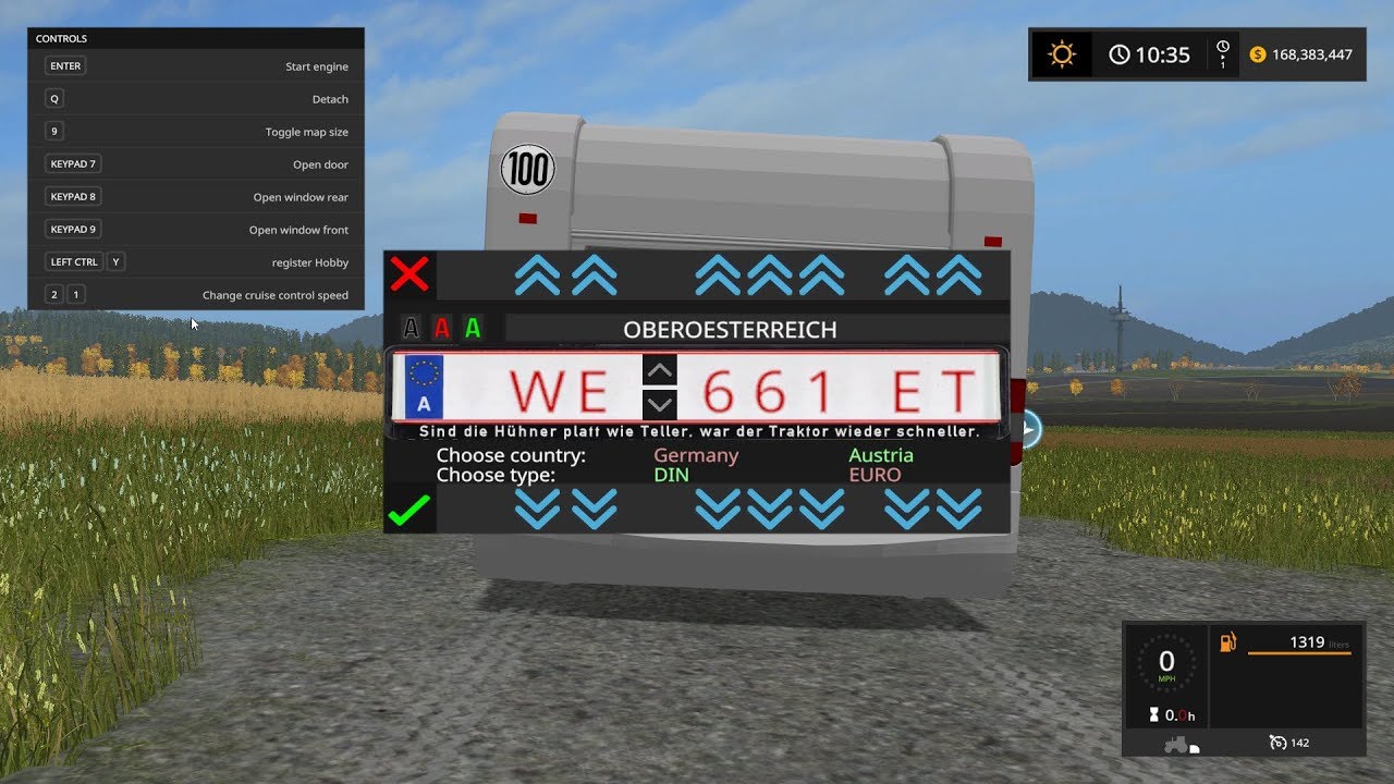 Farming Simulator 17 How to Add a Customizeable License Plate to a Mod ...