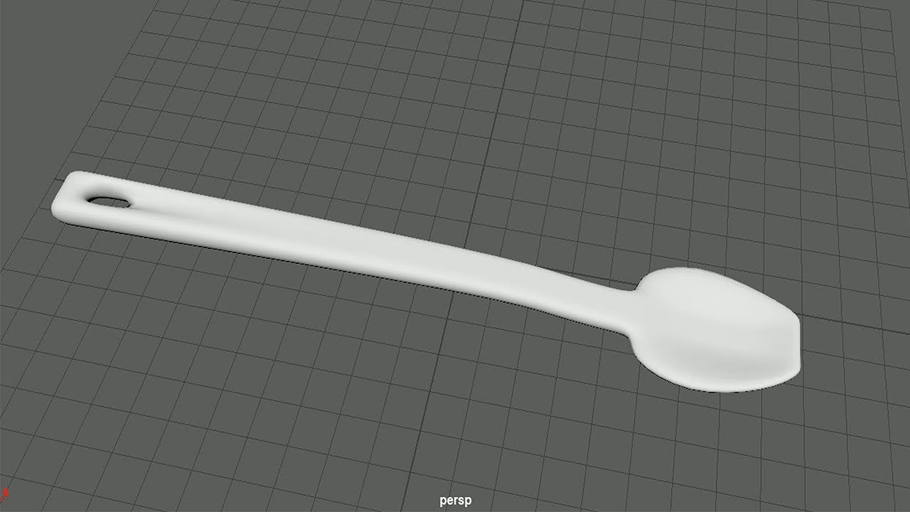 Spoon modeling in maya - YouTube