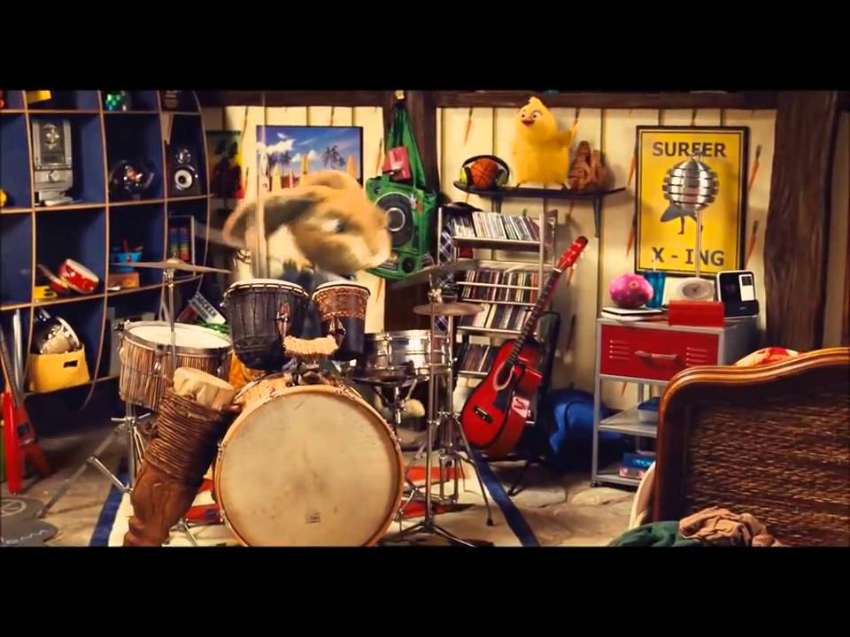 E.B played drum in bedroom & dancing chick (Hop) - YouTube