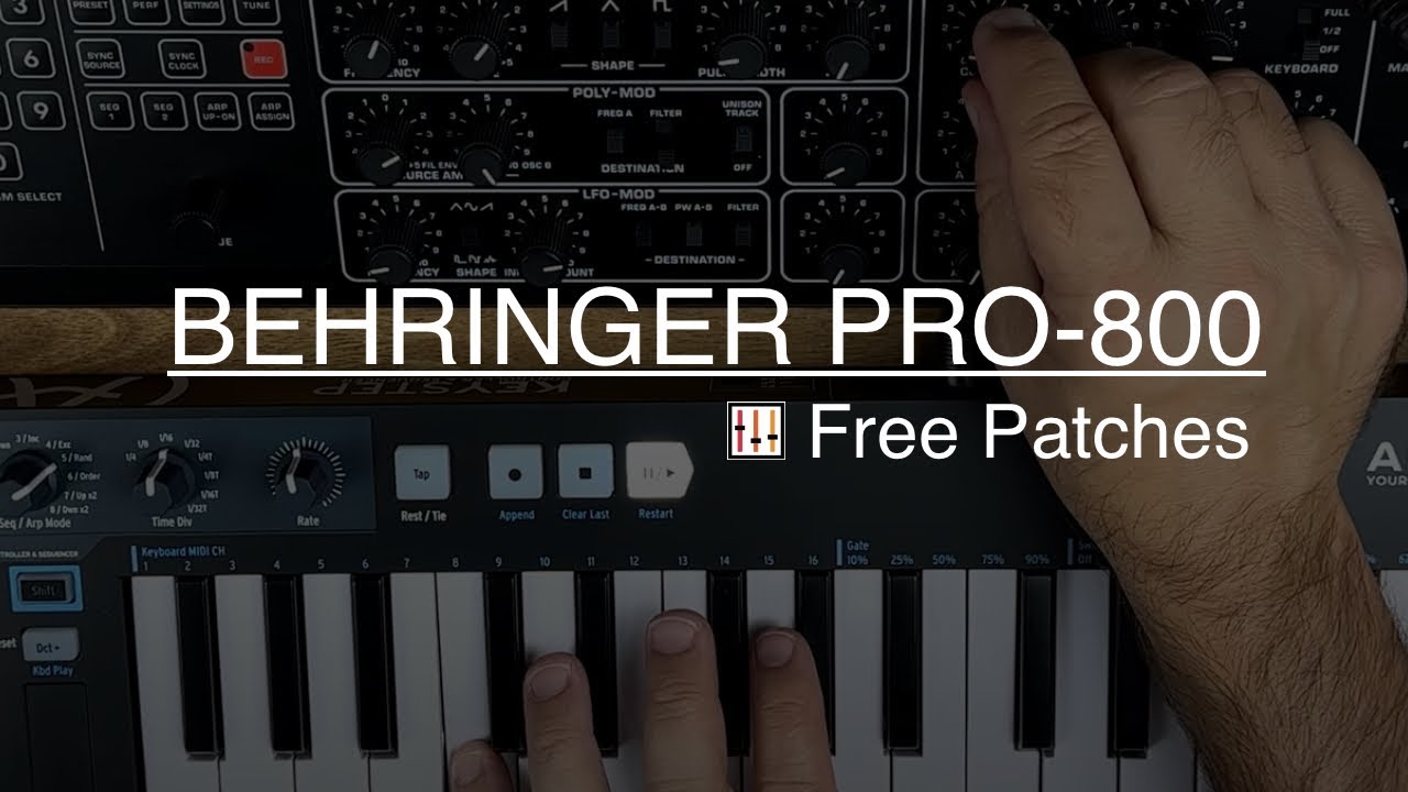 Behringer PRO-800: Making the first bass patches - YouTube