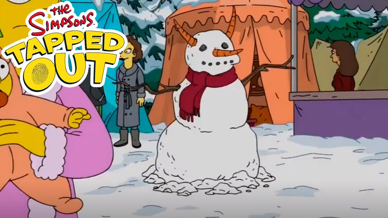 The Simpsons: Tapped Out - Christmas Event | Devil Snowman (2016) - YouTube