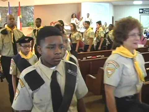 Exit of Drum Corps / Color Guard / Pathfinders - YouTube