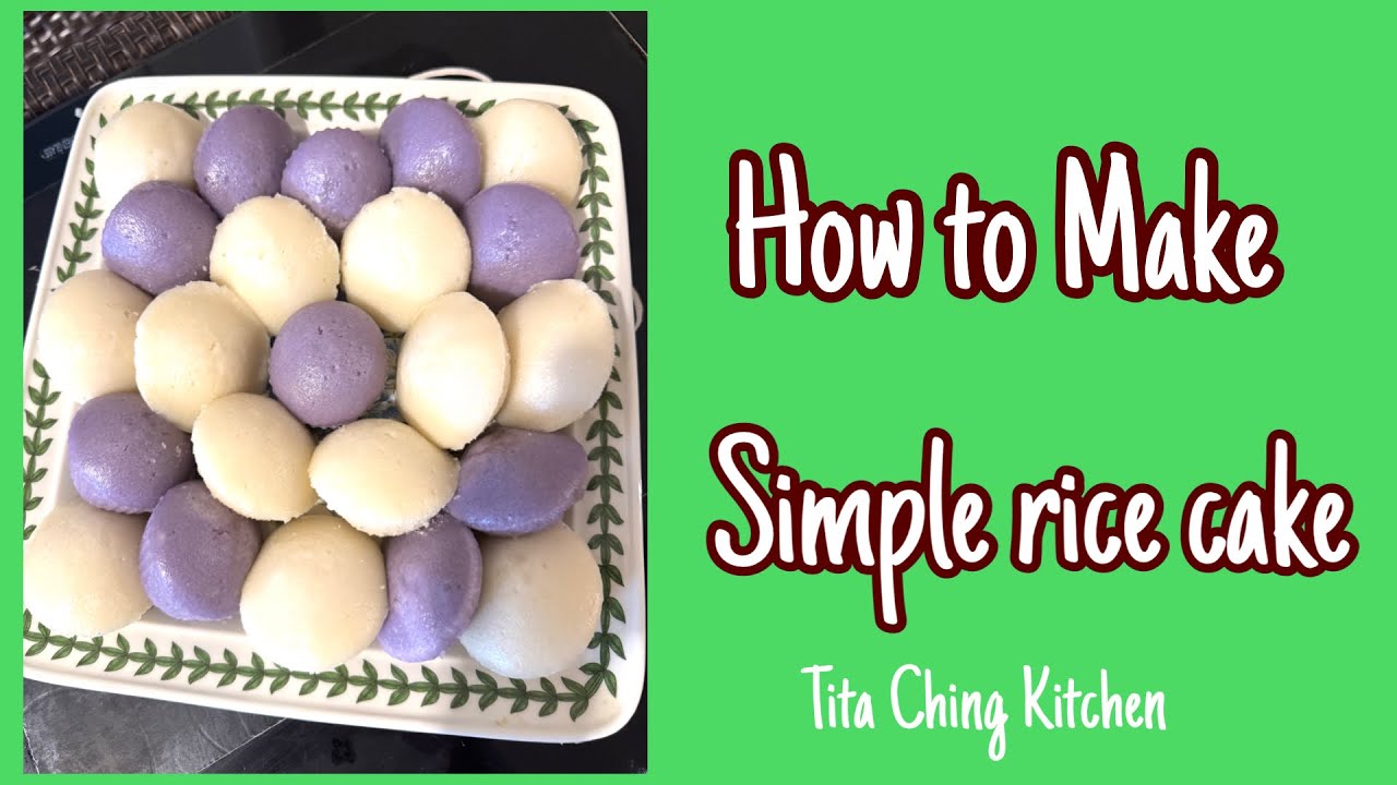 How to make simple rice cake - YouTube