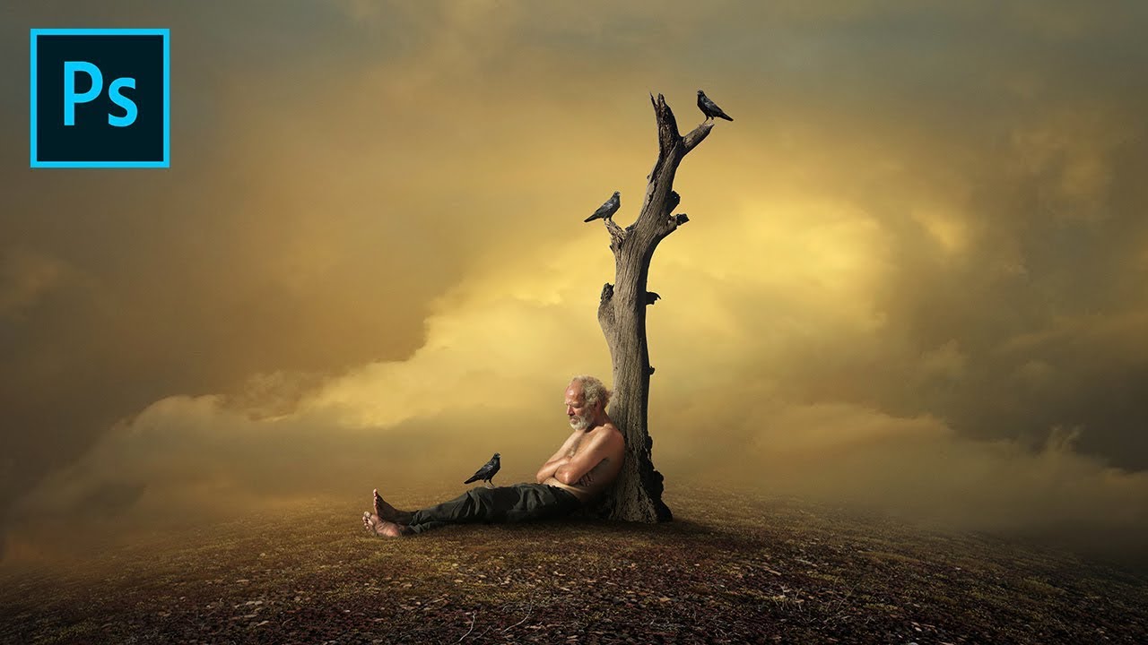 Photoshop Photo Manipulation Tutorial - Homeless Man - YouTube