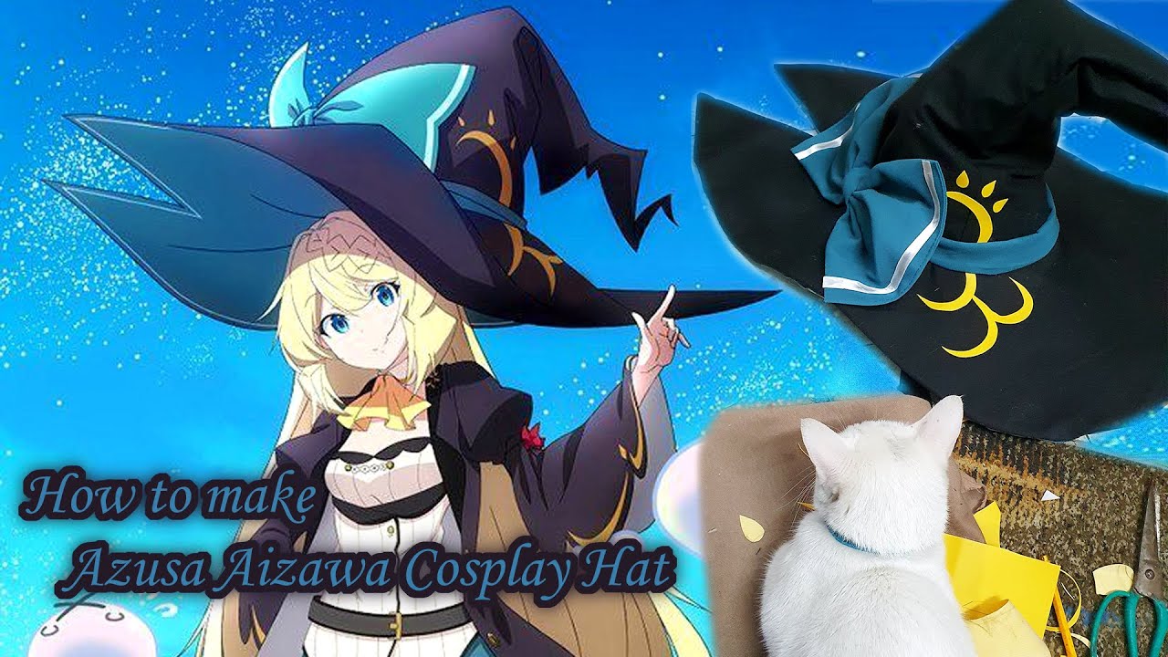 How to make Azusa Aizawa Cosplay Hat - a 5 minute TUTORIAL/WIP - w ...
