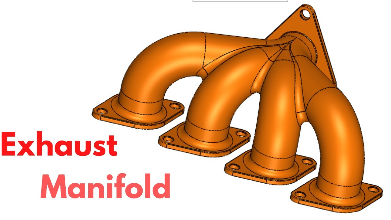 solid work tutorial_#20 || Exhaust Manifold || - YouTube