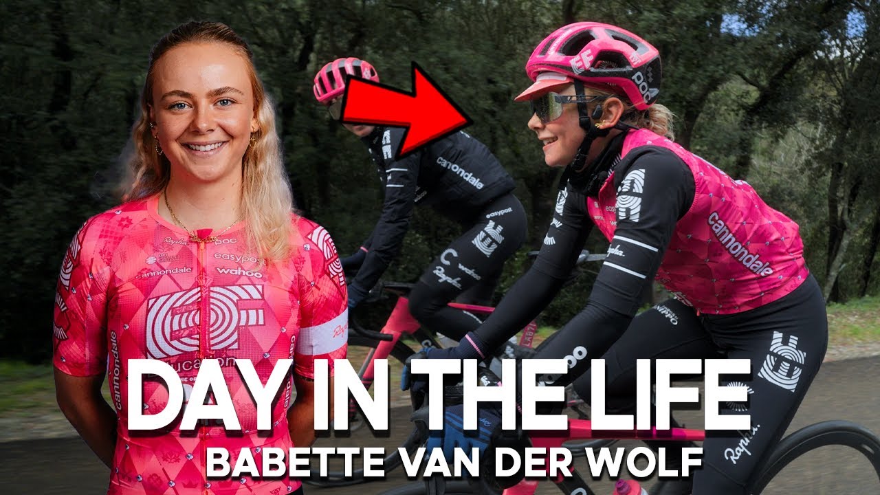 DAY IN THE LIFE OF A PROFESSIONAL CYCLIST ft. Babette van der Wolf ...