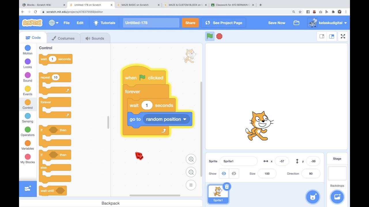 Jenis Kode Block di Scratch - YouTube