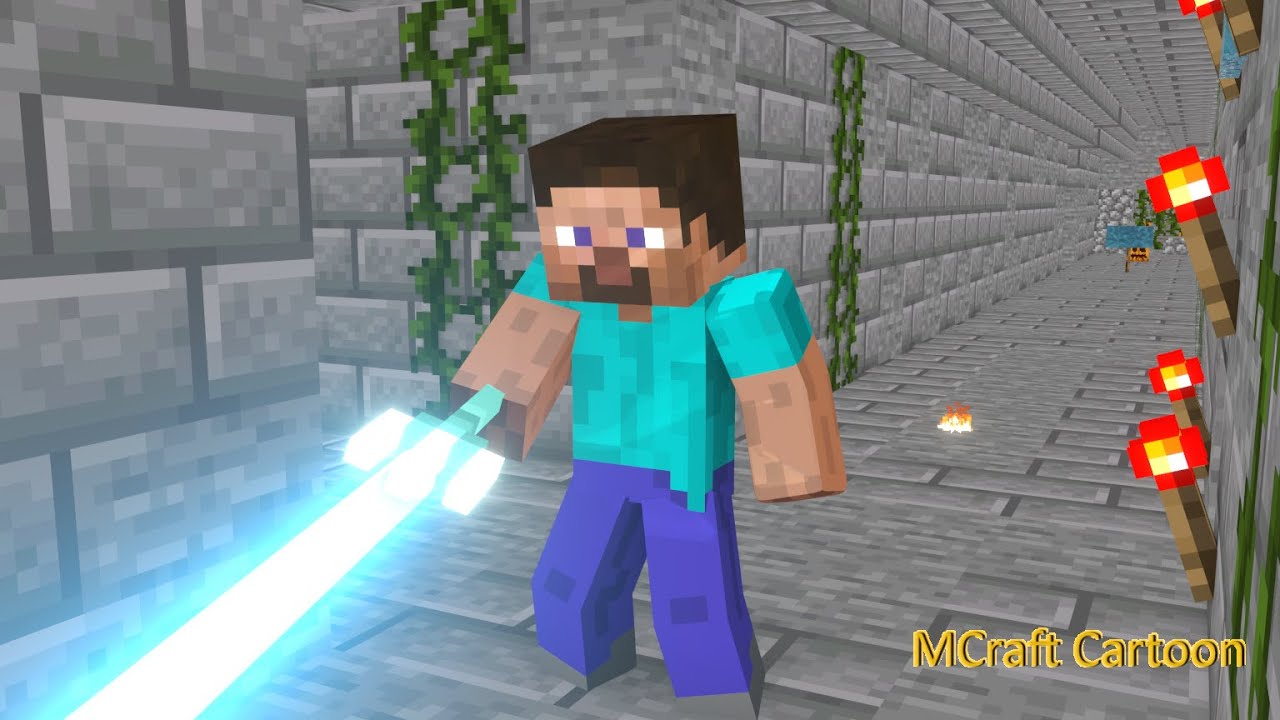 Minecraft Cartoon : Unforgettable camping day P4.2 (End). - YouTube