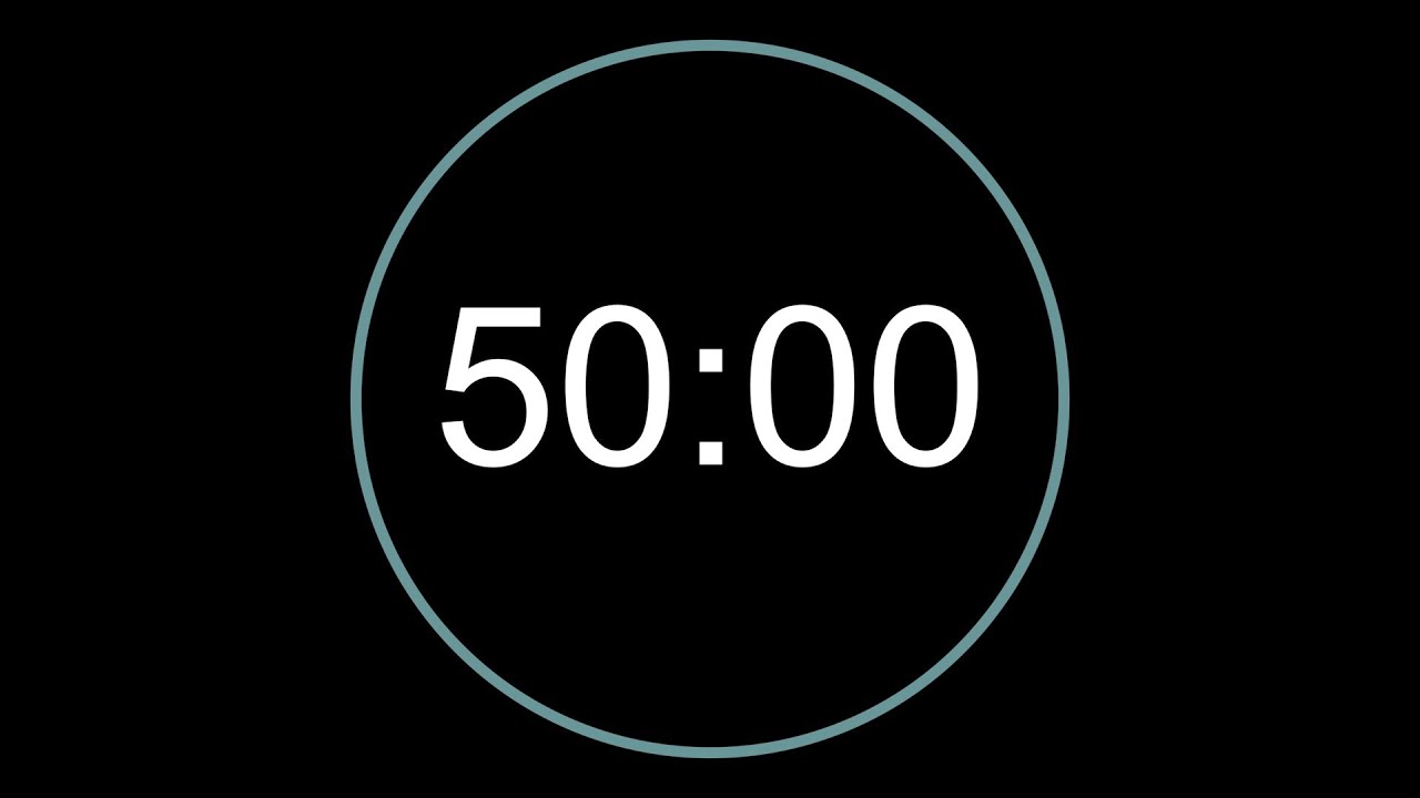 50 minute study circle timer 3000초 타이머 - YouTube