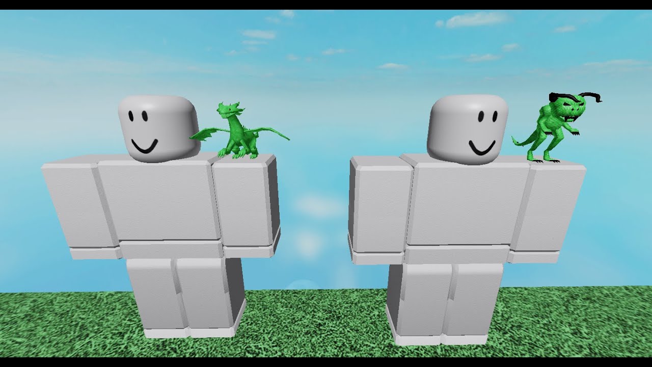 Roblox Green Scales Dragon Pet Wings and Green Scales Baby Gargoyle ...
