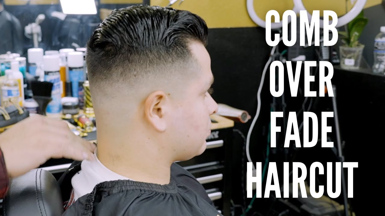 Taper Fade Comb Over Mohawk