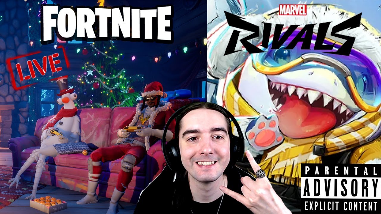 😈LIVE Marvel Rivals - Winter Celebration & Fortnite - Winterfest - YouTube