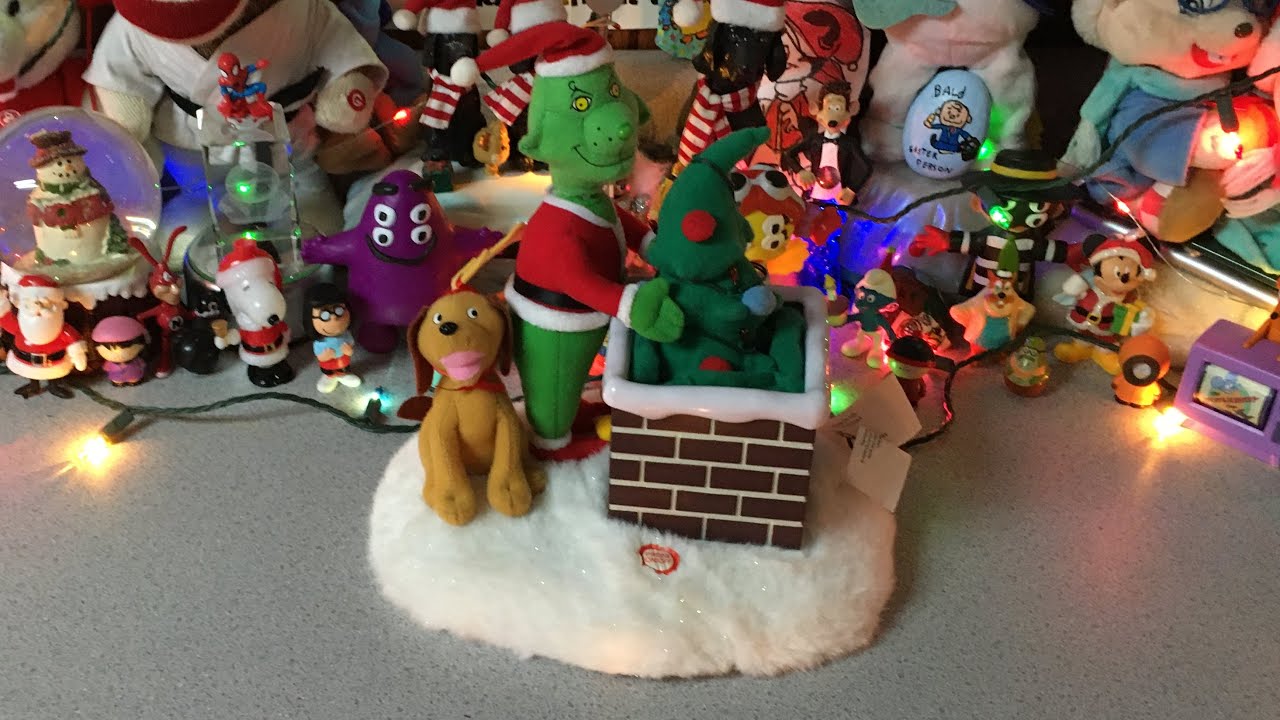 Gemmy animated grinch & max chimney scene - YouTube