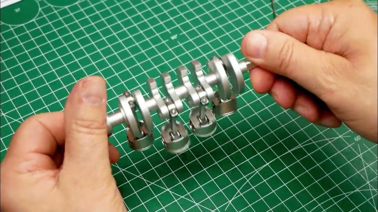 How to build the model of the 4-cylinder diesel engine - 1 - YouTube