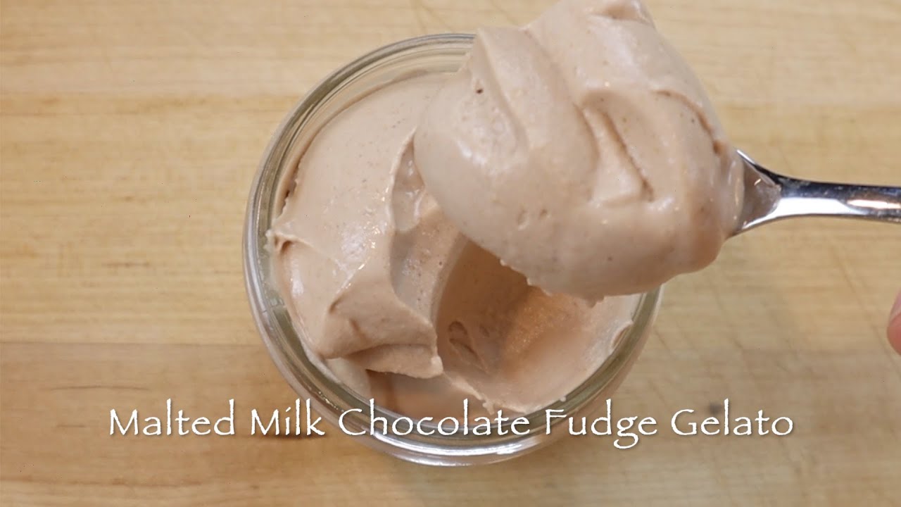 Malted Milk Chocolate Fudge Gelato - YouTube