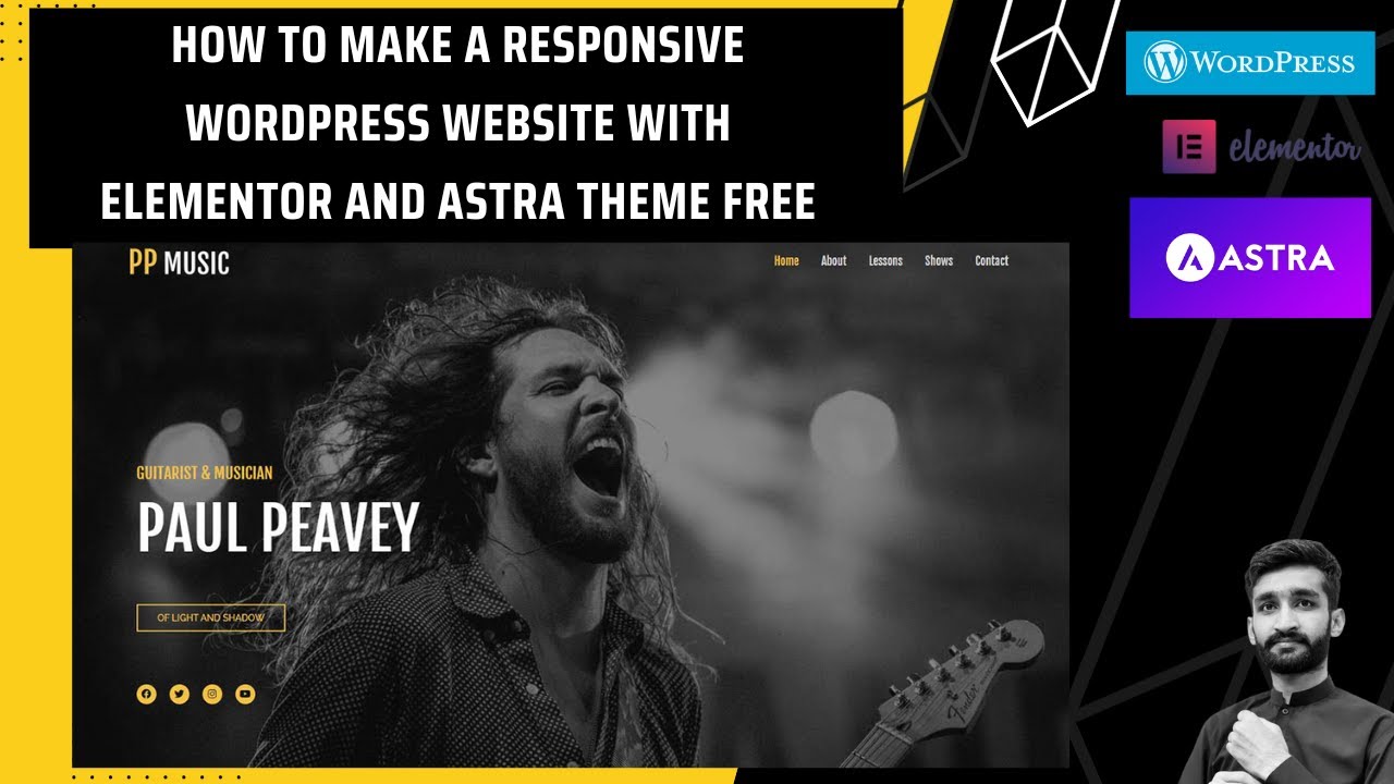 How to Create a Website with Elementor and Astra Theme Free - YouTube