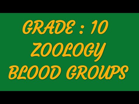 GRADE 10 | ZOOLOGY | BLOOD GROUPS |15/7/2021 | 7 AM - YouTube