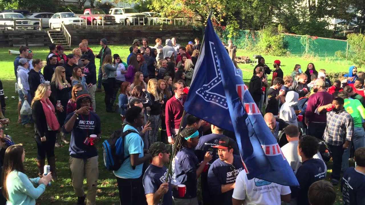 Sig Tau ADX Keg Race Frostburg Homecoming 2015 - YouTube