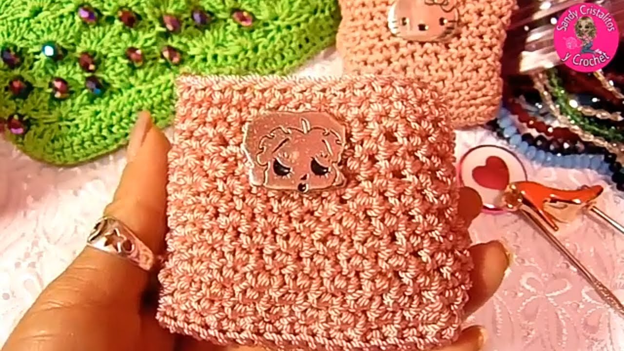 Cómo tejer un monedero a crochet fácil y rápido - YouTube