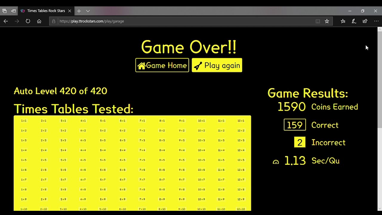 Times Table Rockstars (I MACRO IN TTR!) - YouTube