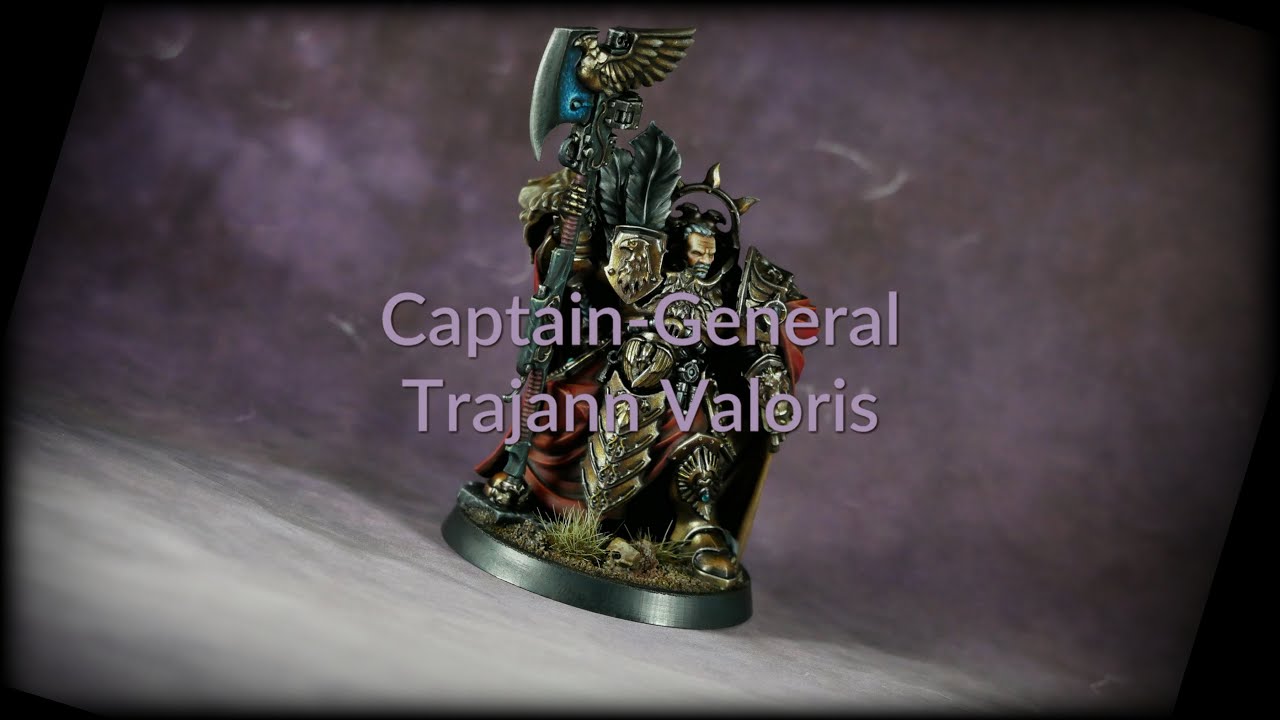 Captain-General Trajann Valoris from Warhammer 40,000 painted miniature ...